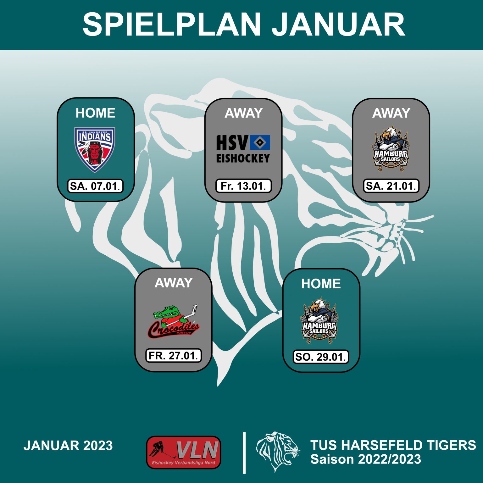 Spielplan Januar - TuS Harsefeld Tigers